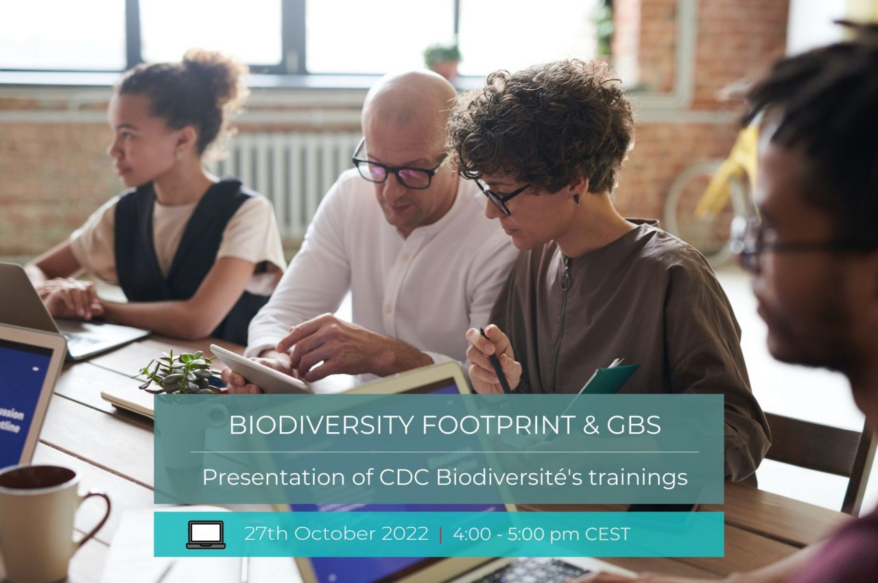 Webinar | Presentation of the trainings on biodiversity footprint and ...